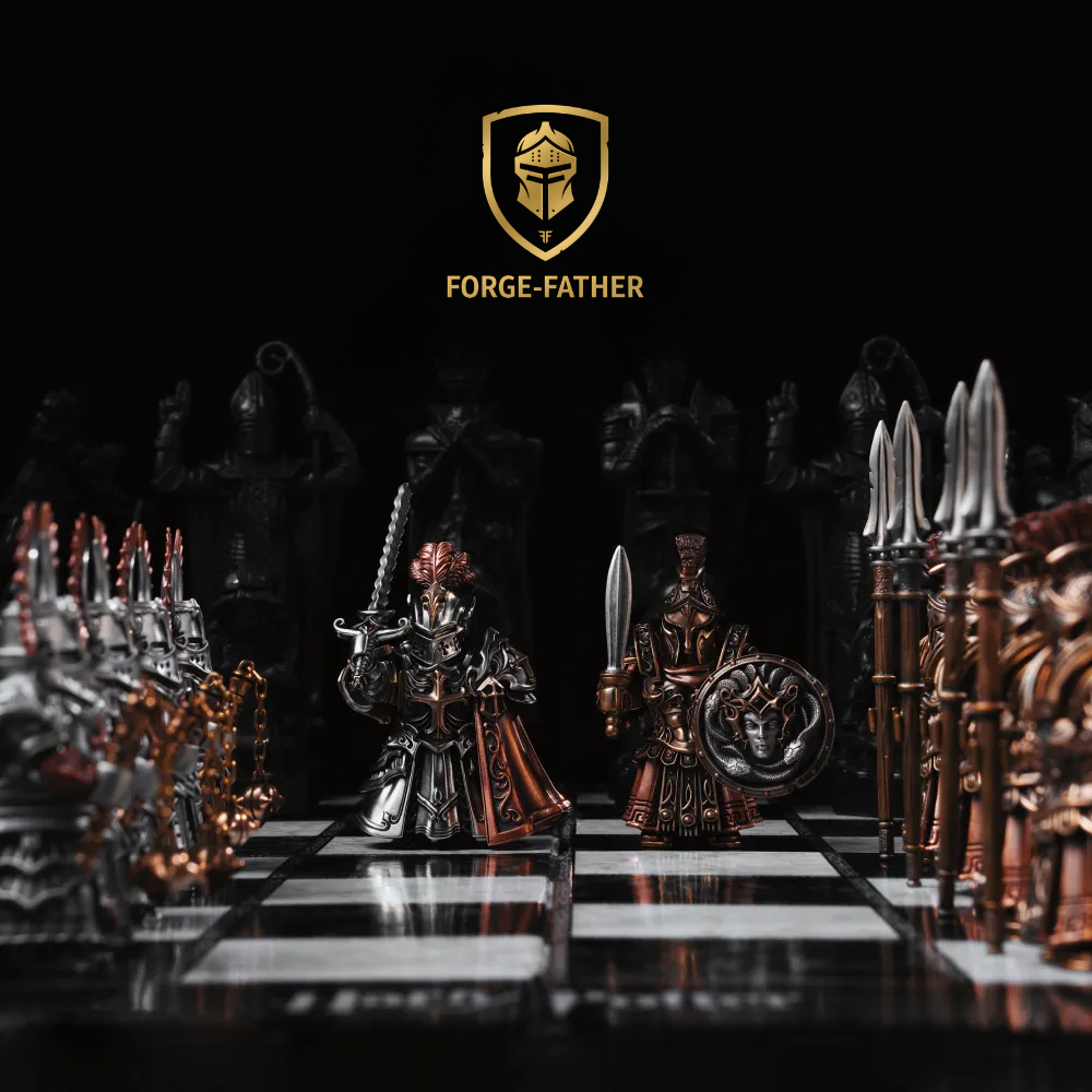 MASTER CHESS PIECES SET (NO BOARD) – Forge-Father